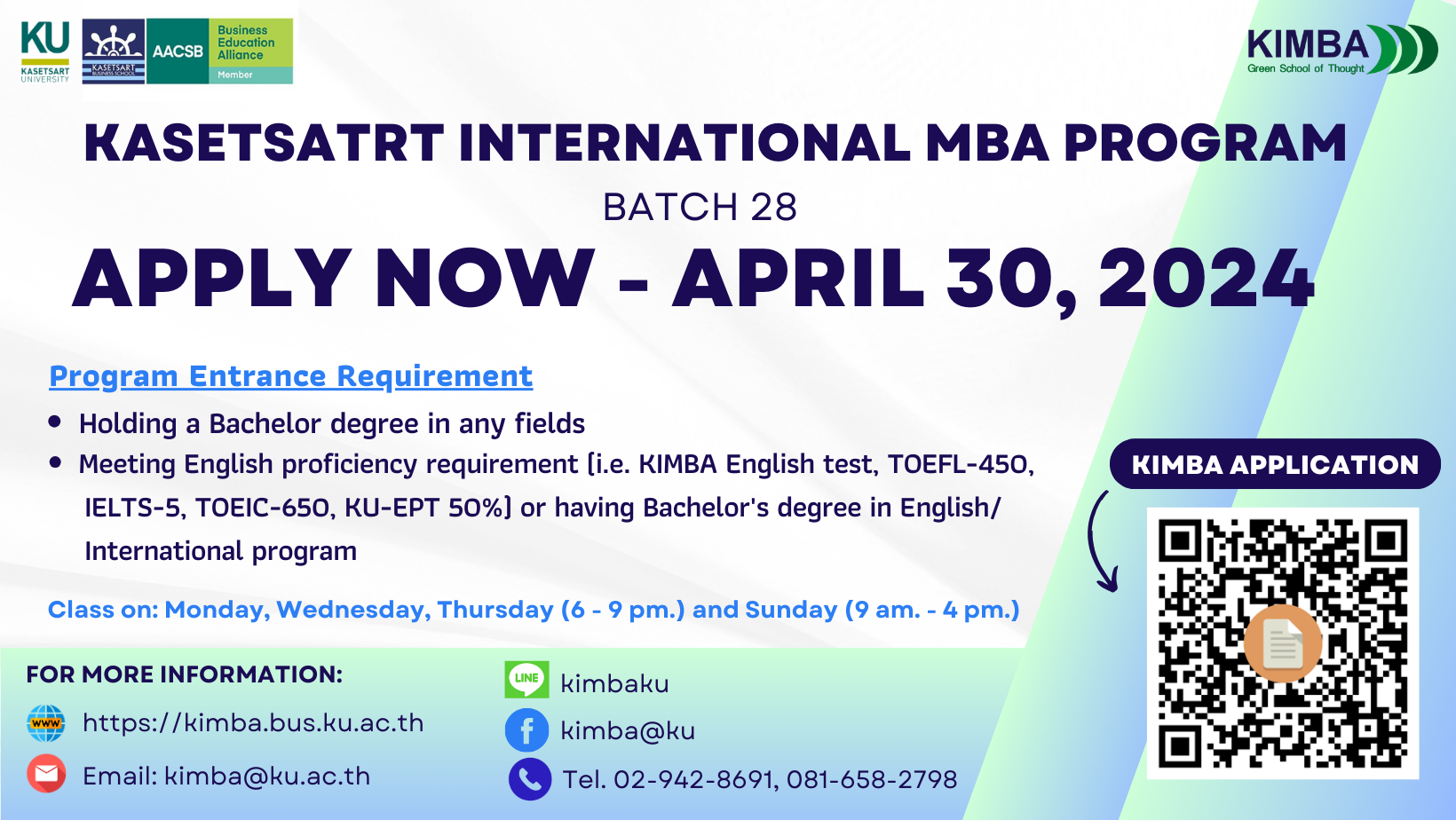 KIMBA International MBA | Kasetsart University